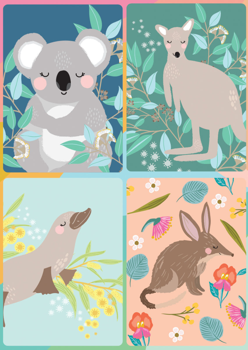 AUSTRALIAN ANIMALS MAGNET GREETING CARD – St Paul's Cathedral Shop