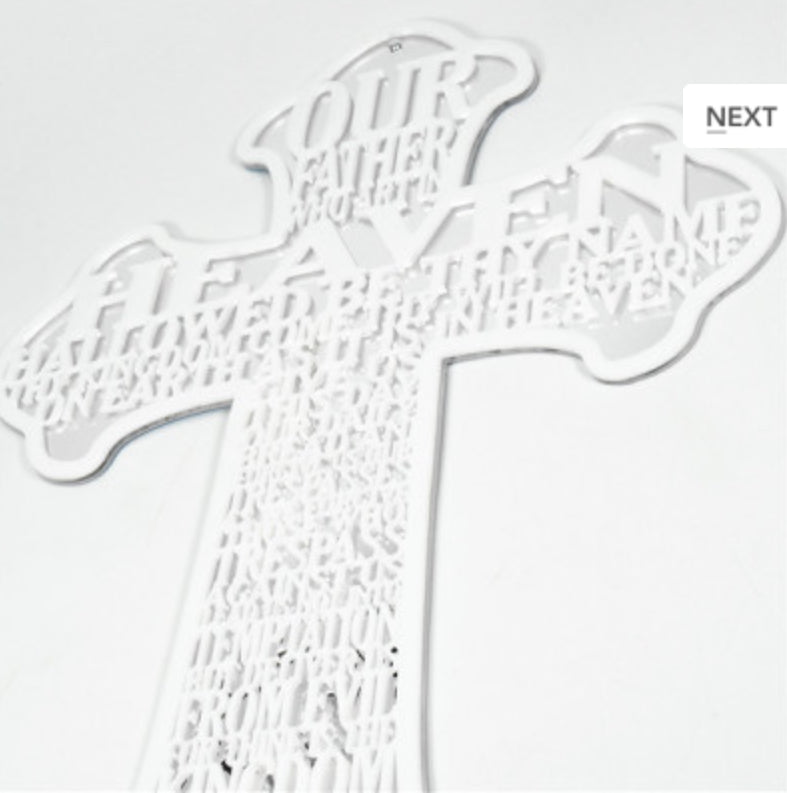 LORD’S PRAYER SILVER WALL CROSS – St Paul's Cathedral Shop