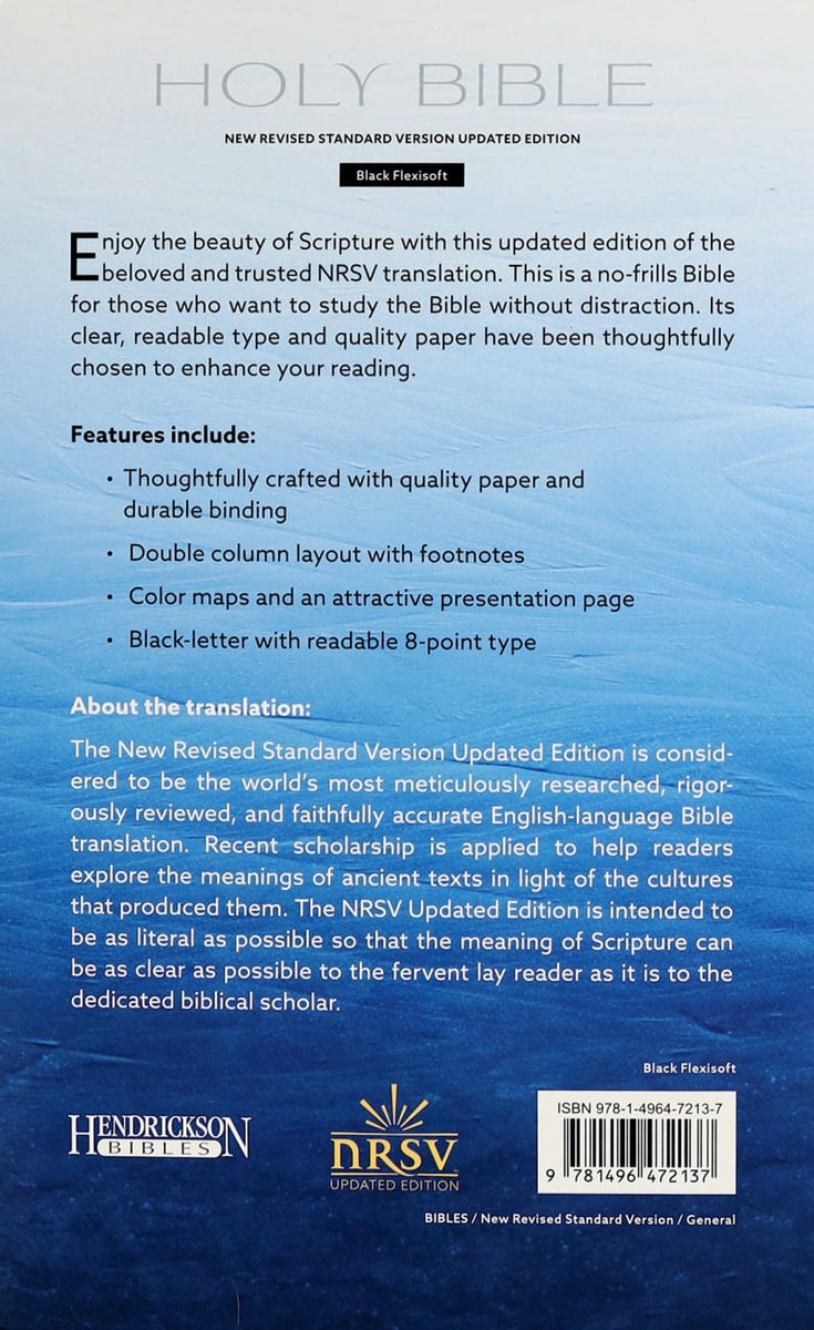 Nrsvue Flexisoft Bible Black – St Paul's Cathedral Shop